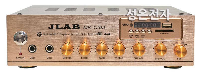 MK-120A 160W 스테레오 앰프 > 1 방송용 앰프 | 성은전자